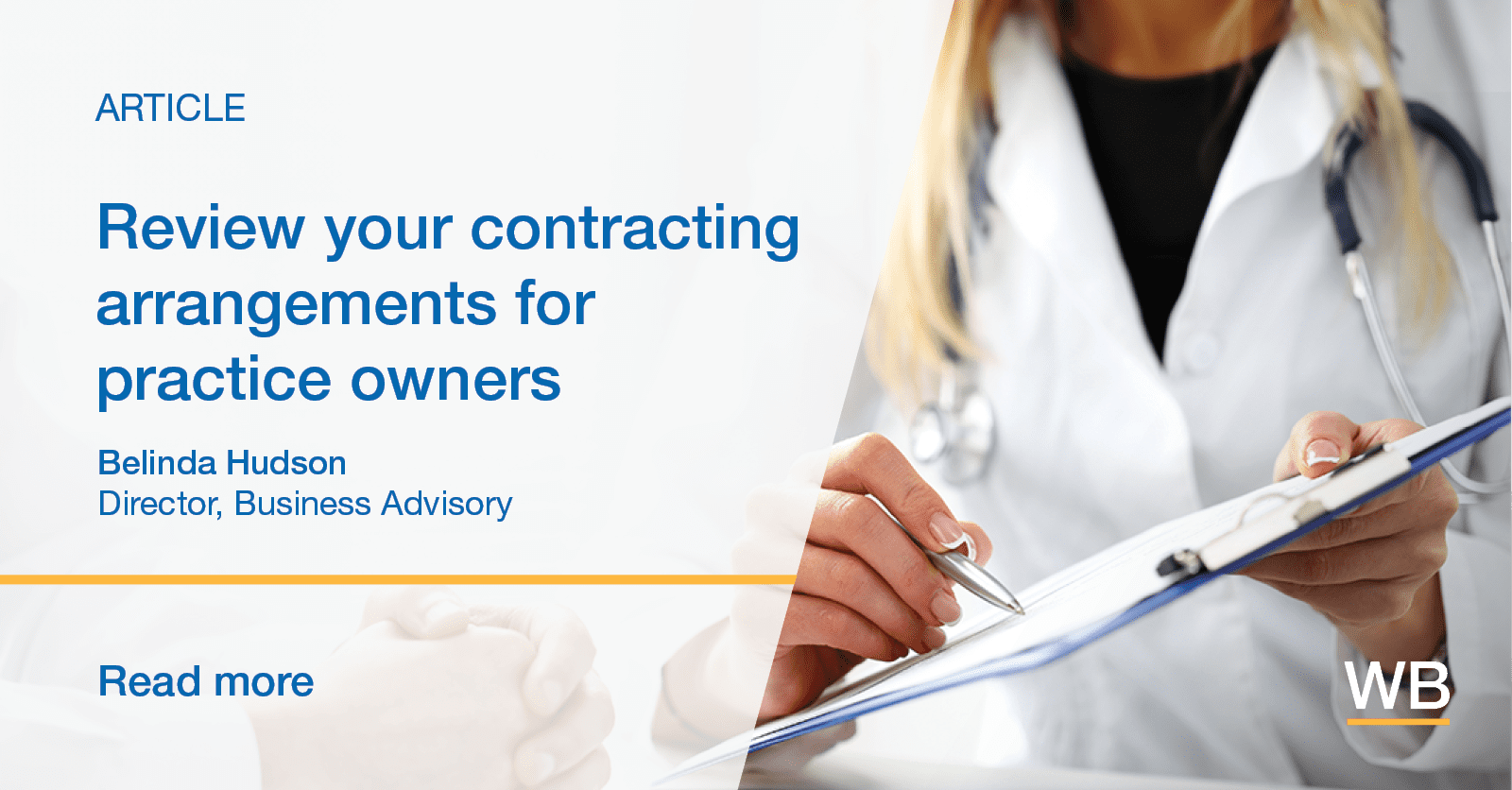 Review your contracting arrangements for practice owners